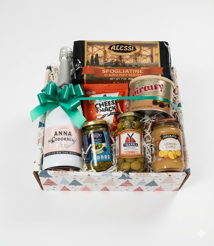 Canasta Gourmet Vino Cava Anna Ice Rosé – Ezcomerce